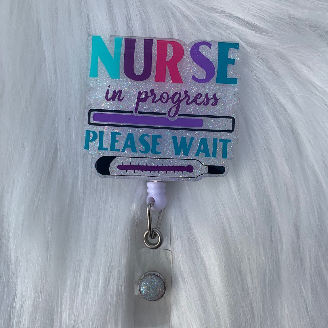 Nurse in Progress Badge Reel| Student Nurse Badge Reel - Etsy