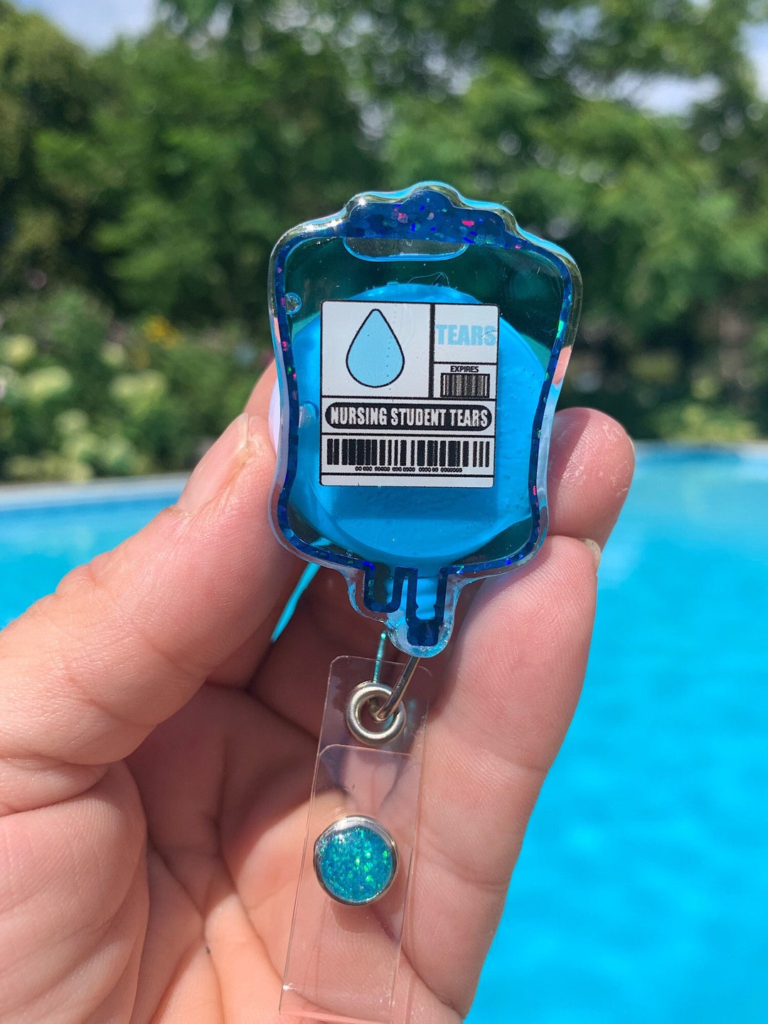Nursing Student Tears Shaker Badge Reel/ 3D Badge Reel/ Floating Badge ...