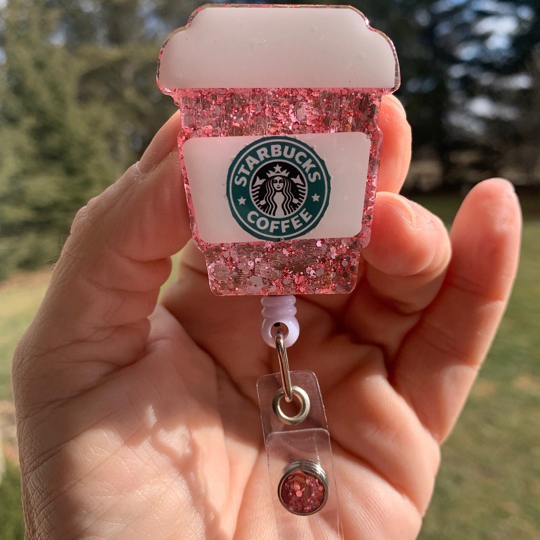 Starbucks Coffee Inspired Badge Reel - Etsy