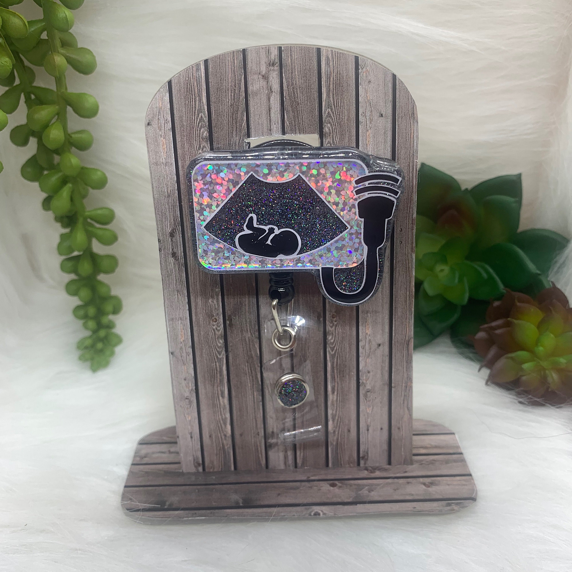 Ultrasound Shaker Badge Reel/ 3D Badge Reel/ Floating Badge Reel - Etsy