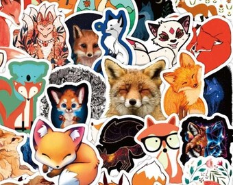Fox Laptop Stickers - Etsy