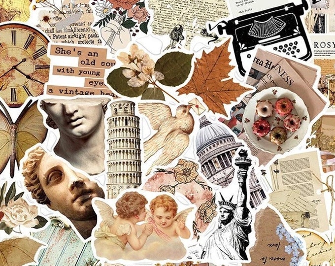 Vintage Art Stickers - Renaissance Art Stickers - Antique Like Paper ...
