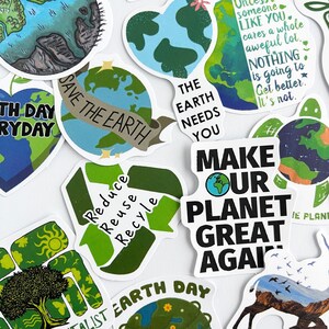 50 Save the Earth Stickers - Save the Planet Stickers - Protect ...
