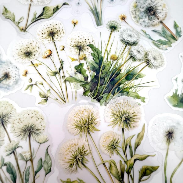 Dandelion Stickers - Etsy