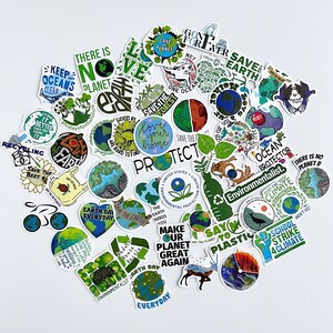 50 Save the Earth Stickers - Save the Planet Stickers - Protect ...