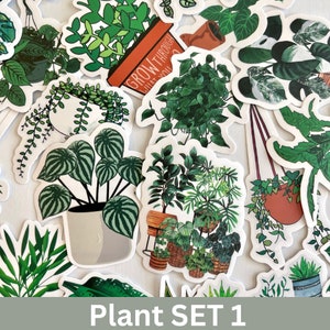 Boho Plant Stickers - House Plant Stickers - Love of Plants Stickers ...