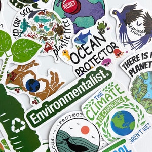 50 Save the Earth Stickers - Save the Planet Stickers - Protect ...