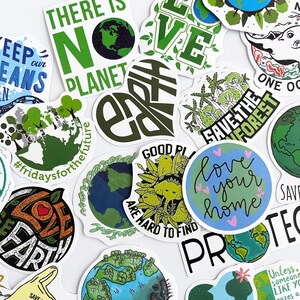 50 Save the Earth Stickers - Save the Planet Stickers - Protect ...