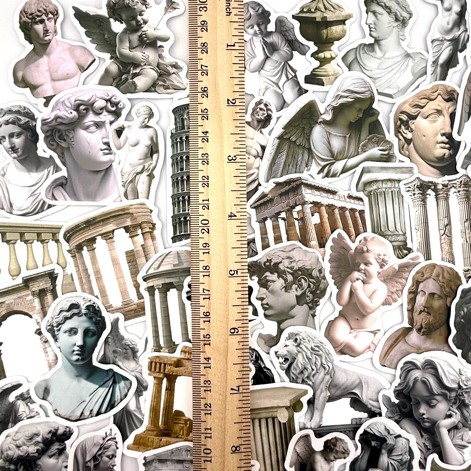 50pcs Vintage Roman Art Stickers, Statue & Architecture Designs, for ...
