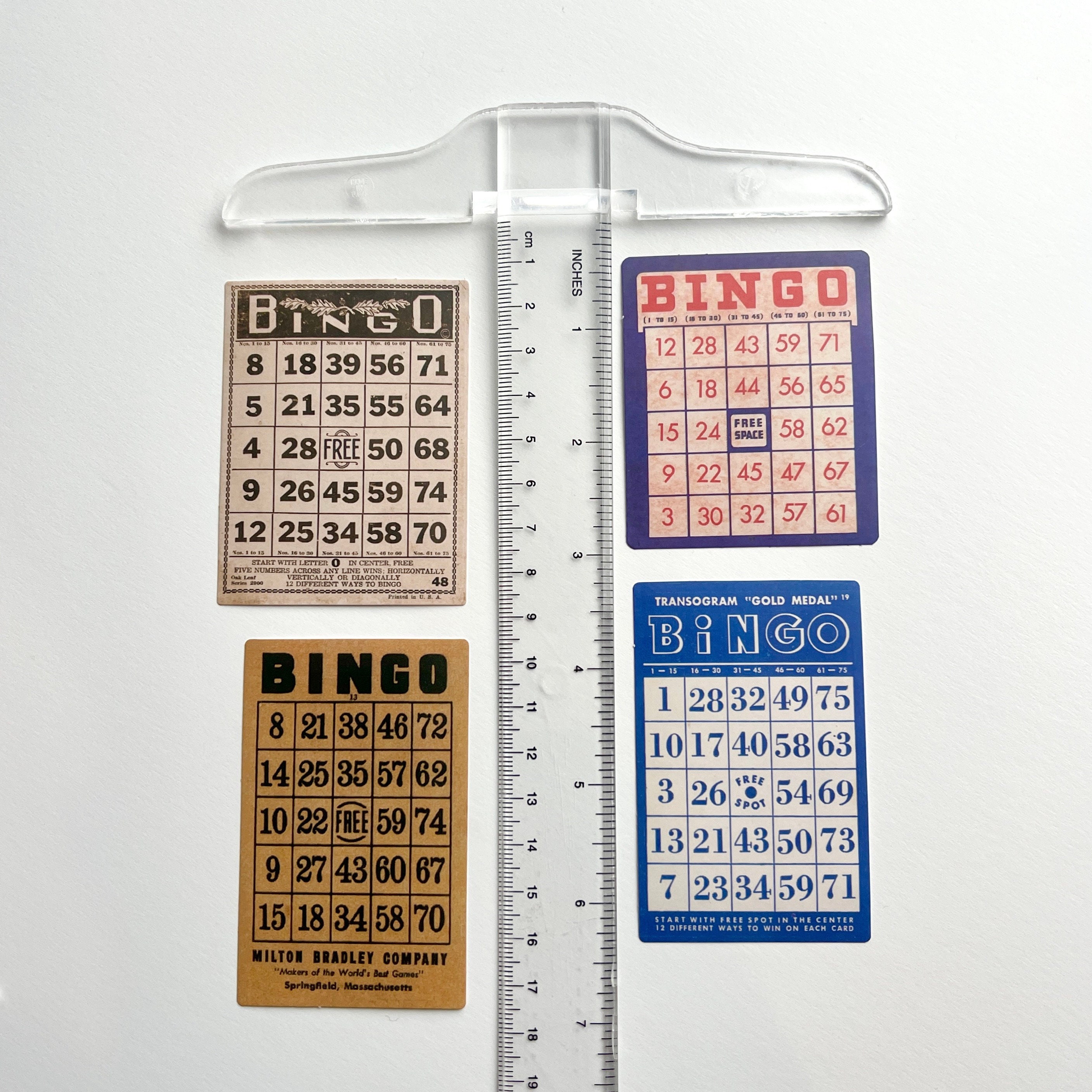 15pcs Vintage Bingo Card Stickers - Good Size - for Crafting, Planners ...