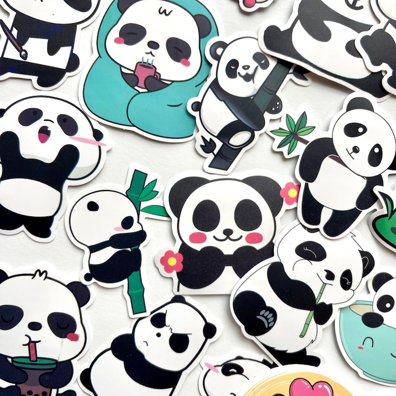 Panda Bear Stickers - Etsy