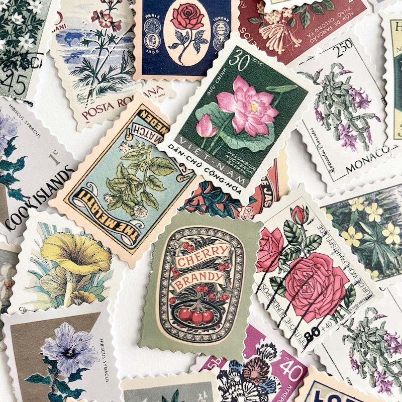 Botanical Stamp - Etsy
