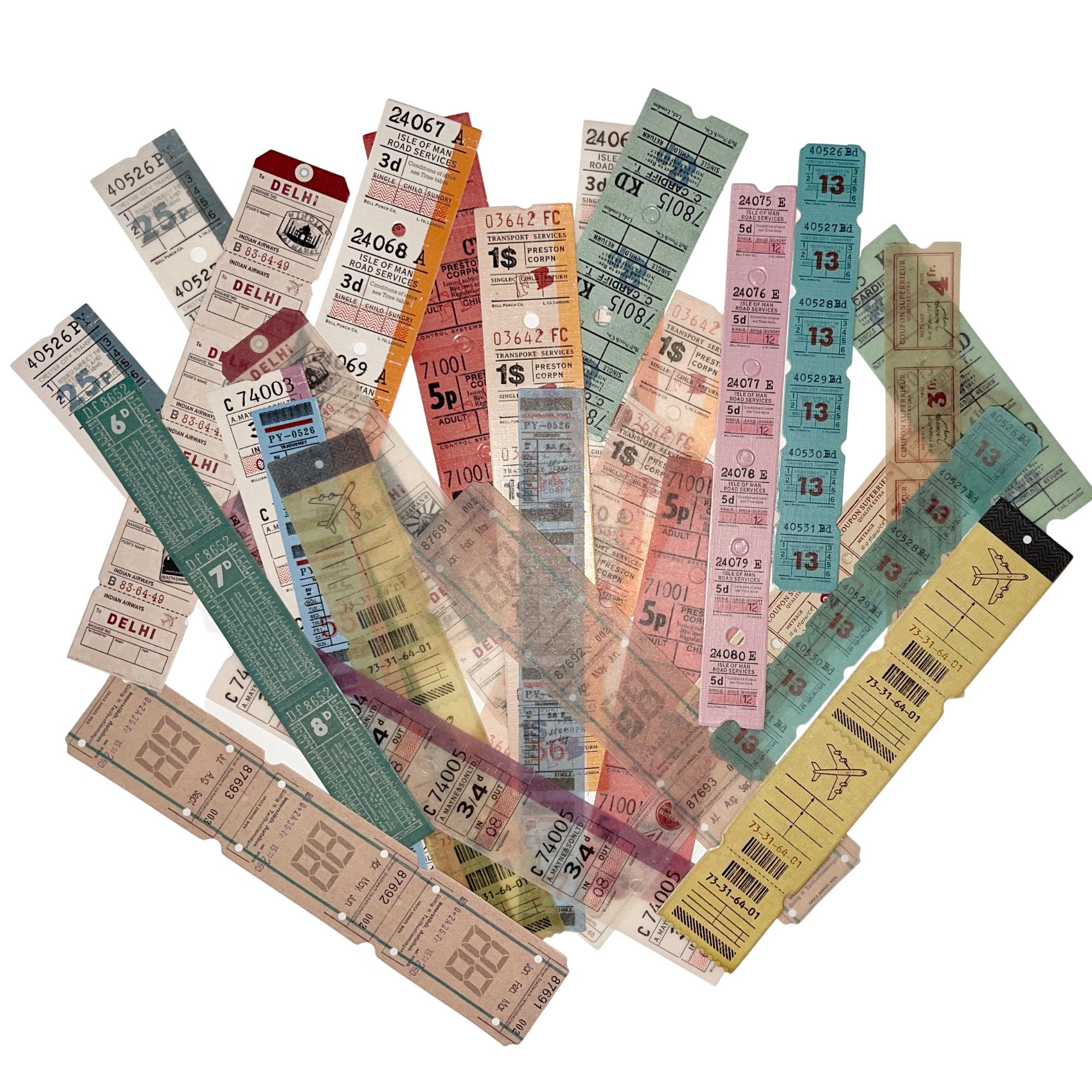 Vintage Ticket Stickers Admission Ticket Stickers Matching - Etsy
