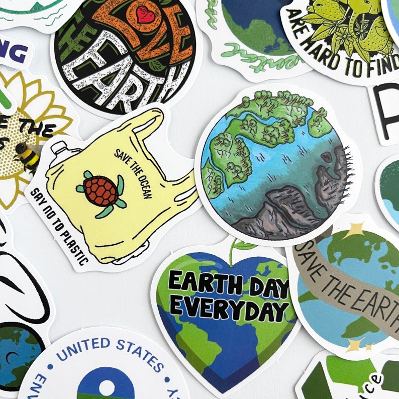 50 Save the Earth Stickers - Save the Planet Stickers - Protect ...