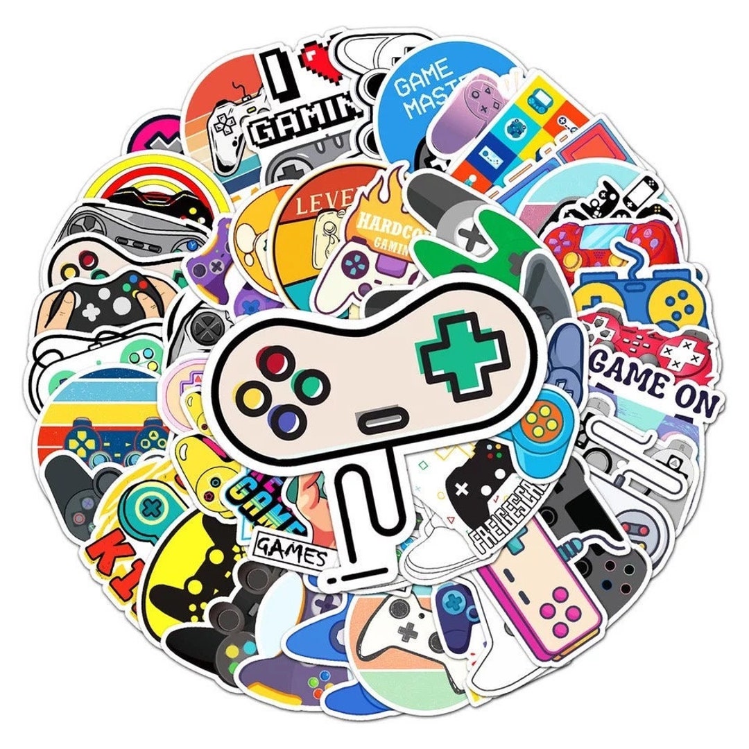 Video Game Controller Stickers Gaming Console Stickers - Etsy