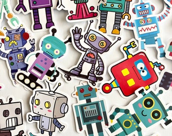 Easily Distracted by Robots Sticker, Robot Sticker, Robotics Engineer ...