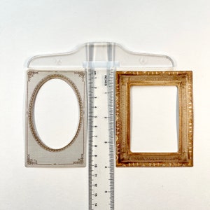 10 Vintage Frame Stickers - Large Frames Flat Finish - Gold Brown White ...