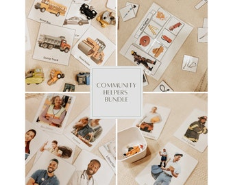Community Helpers Montessori Culture 3 Part Cards Kindergarten ...