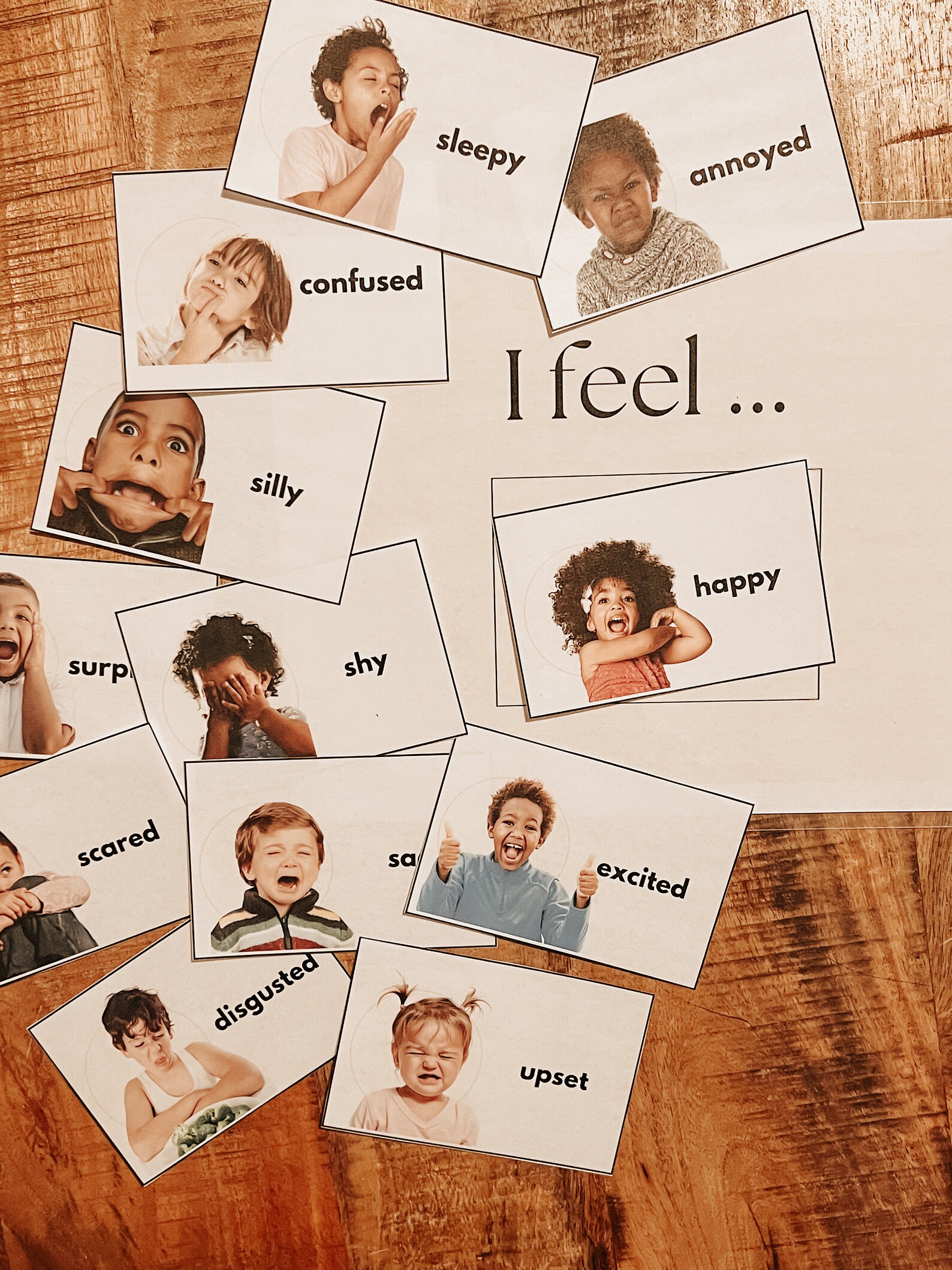 Emotions (I Feel) Flash Cards - Etsy
