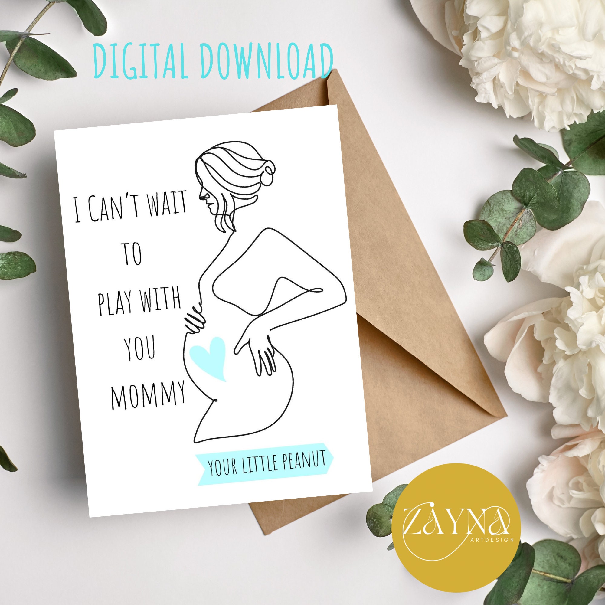 Card for Expecting Mothers Pregnant Mothers Card Printable - Etsy