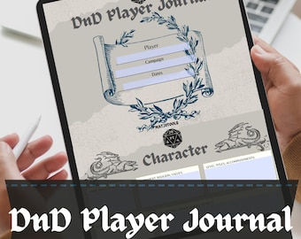 Dnd Notebook | Player or DM Session Note Taker | Fillable PDF - Etsy