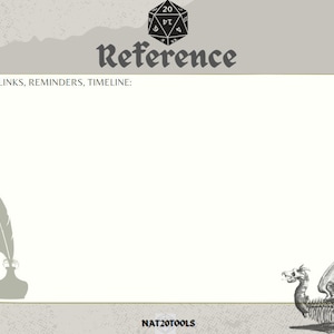 Dnd Notebook | Player or DM Session Note Taker | Fillable PDF - Etsy