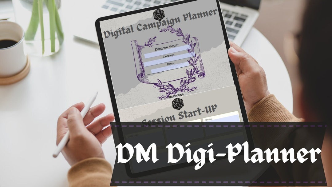 DM Digi-planner | Fillable PDF for Dnd Campaign Planning, Organization ...