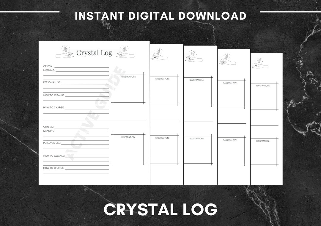Crystal Log - Etsy
