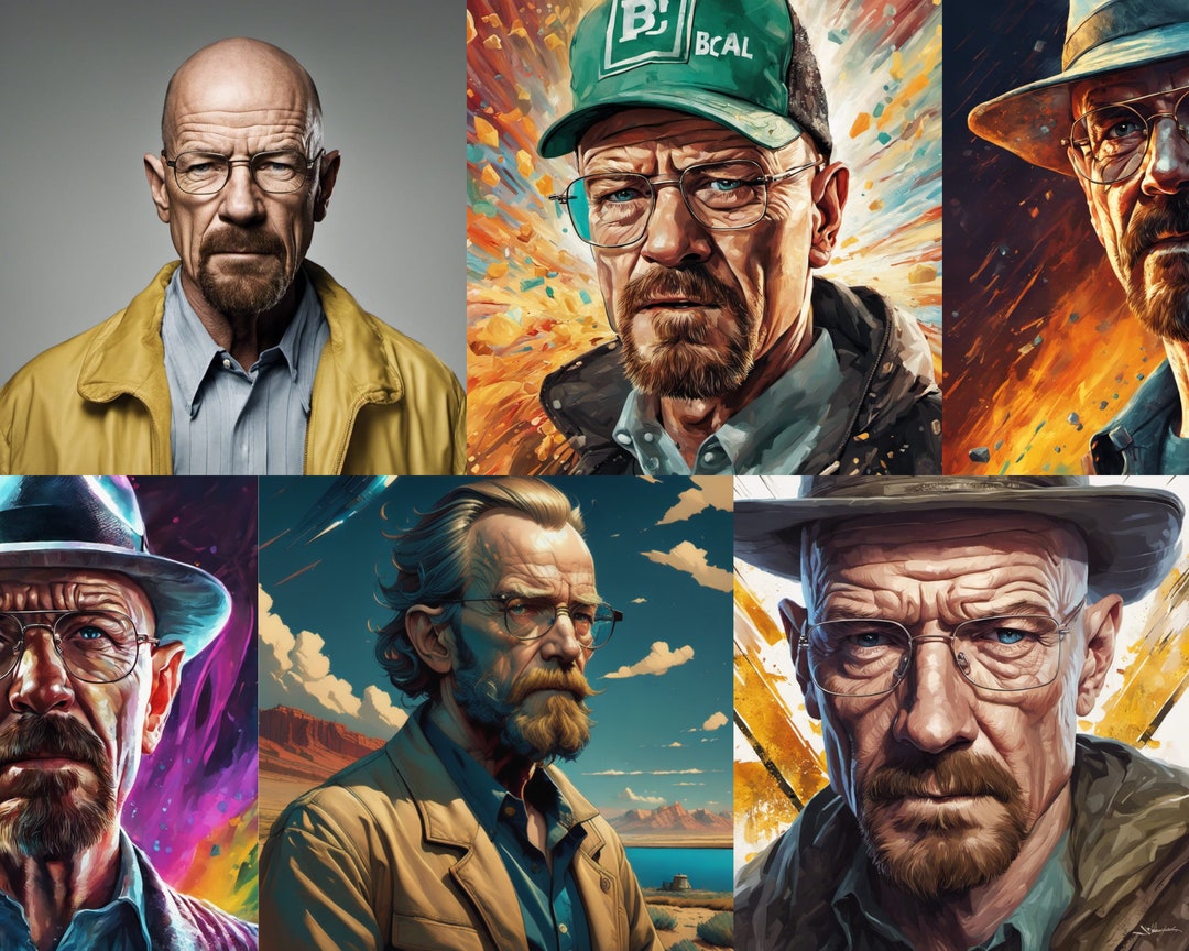 Breaking Bad Walter White Portraits - Etsy
