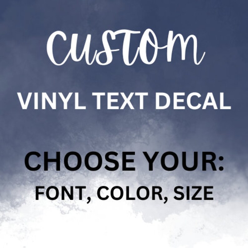 Custom Vinyl Decals - Etsy