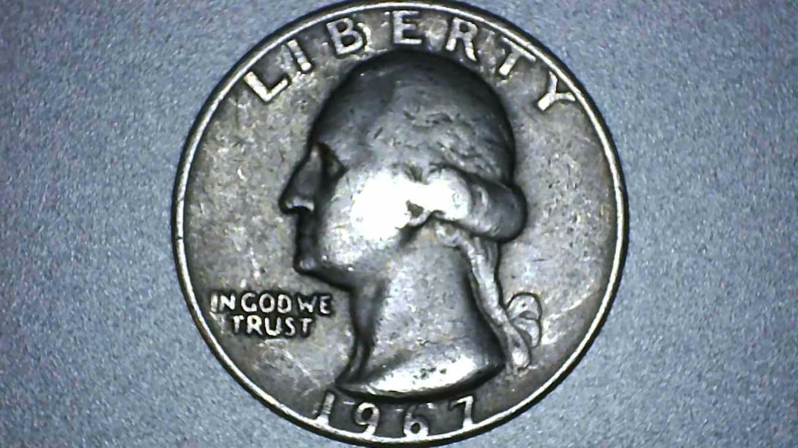 RARE 1967 No Mint Washinton Quarter Silver With Errors. 5.32 Gr. - Etsy