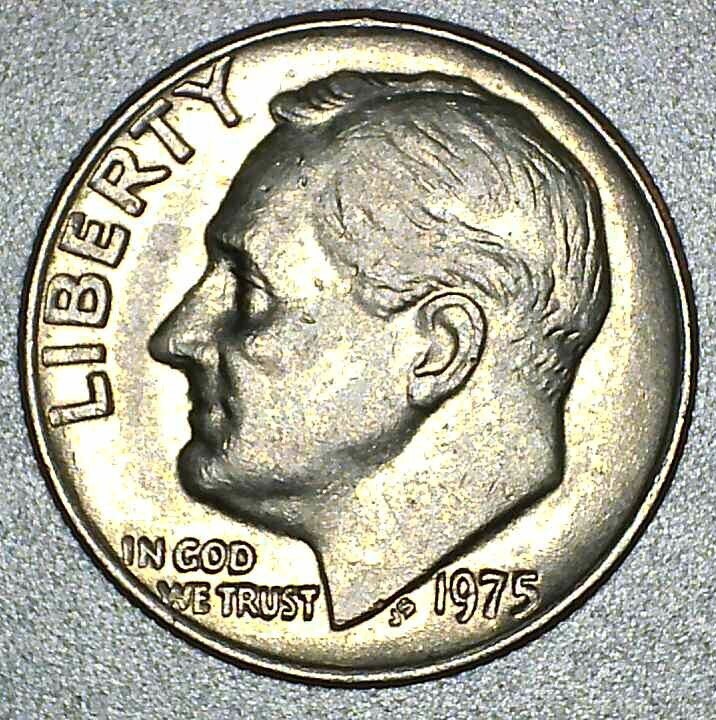 1975 No Mint Roosevelt Dime W/obverse Errors - Etsy