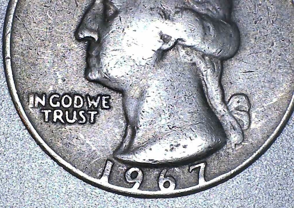 RARE 1967 No Mint Washinton Quarter Silver With Errors. 5.32 Gr. - Etsy