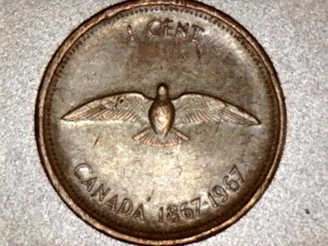 1 Cent Canadian 1867-1967 RARE - Etsy
