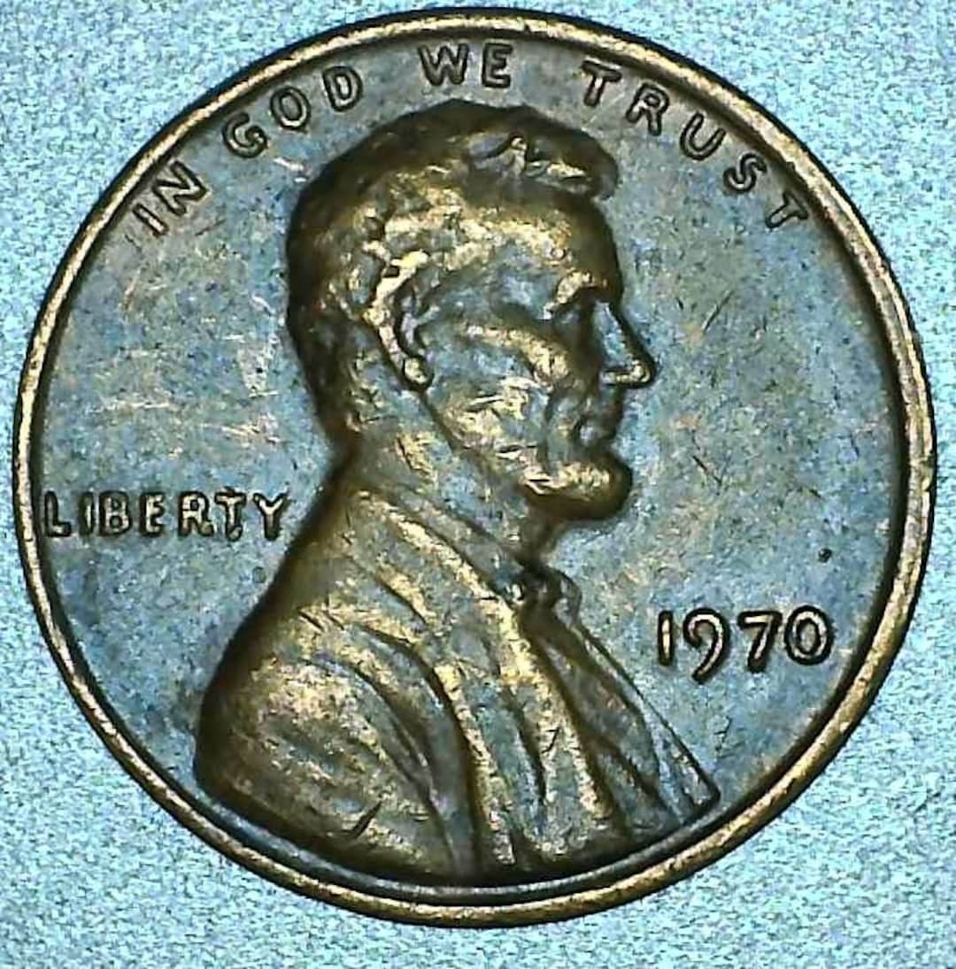 1970 Small Date Lincoln Memorial Penny With Doubling Obverse & Reverse ...