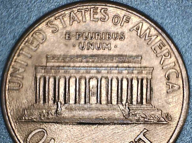 1993 D Lincoln Memorial Penny Multidoubling Obverse & Reverse. Doubling ...