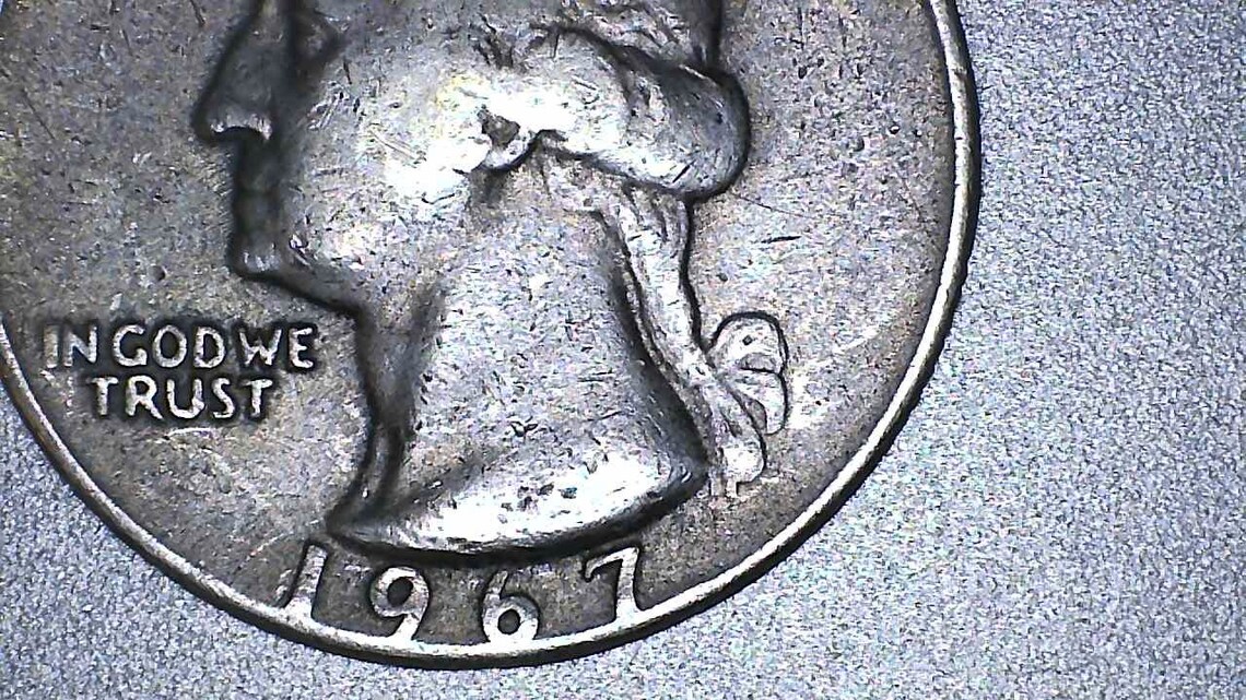 RARE 1967 No Mint Washinton Quarter Silver With Errors. 5.32 Gr. - Etsy