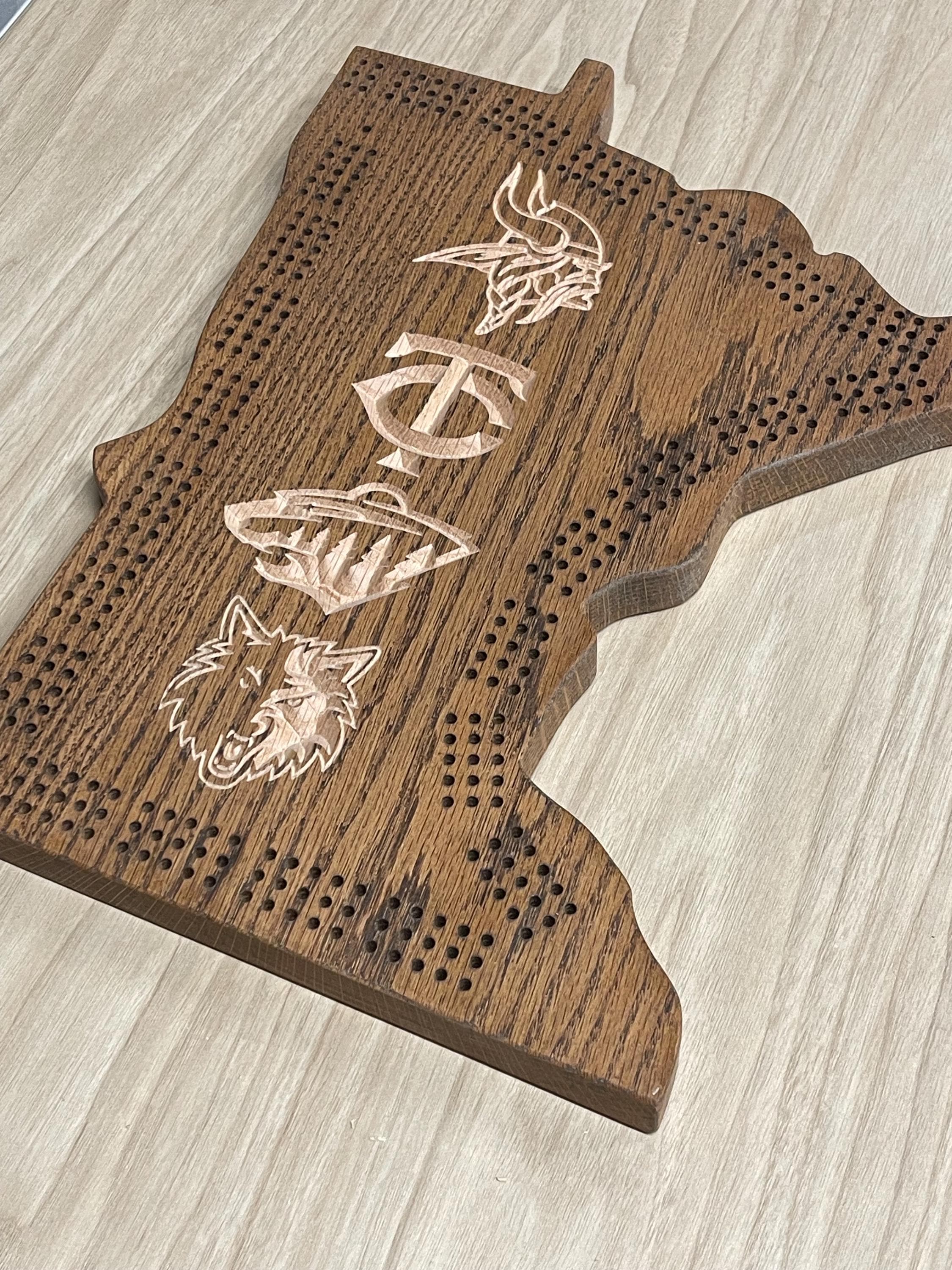Custom MN Cribbage Board - Etsy