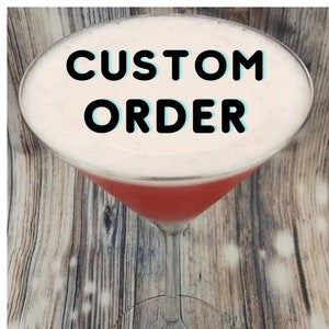 Custom Edible Drink Cocktail Toppers Edible Funny Image Beverage Float Business Logo Wedding ...