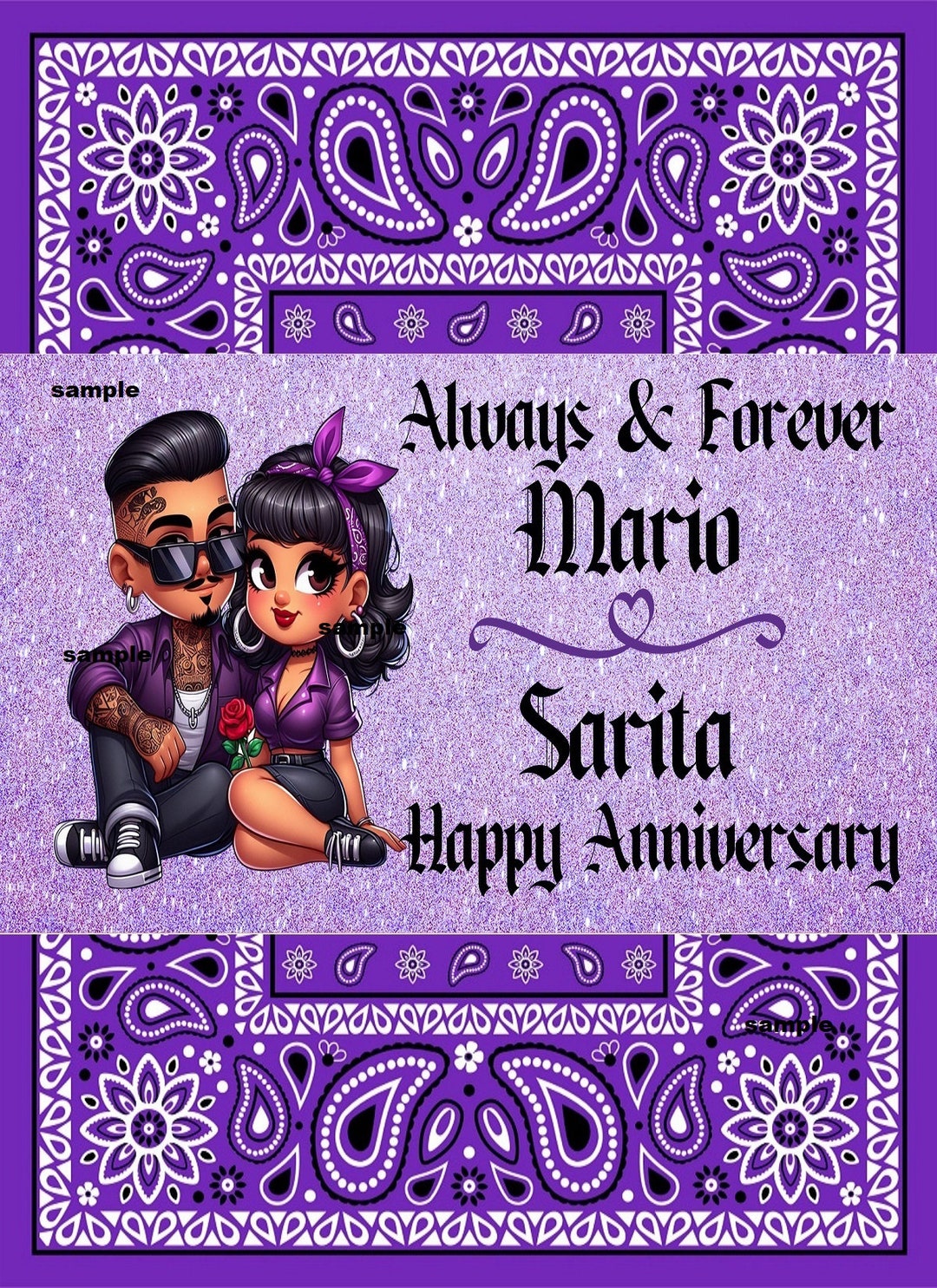 Candy Bar Party Favor Labels Homie Anniversary Always & Forever Chicano ...