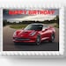 Corvette Red Fast Sports Car Image Edible Cake Toppers Cookie Cupcake ...