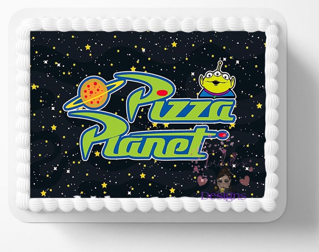 Pizza Alien Planet Edible Image Spaceship Themed Edible Birthday Party ...
