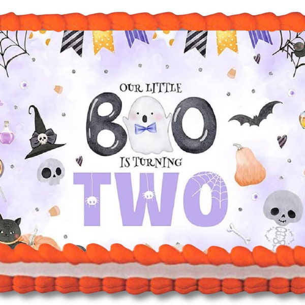 Little Boo is Two Cake Topper - Etsy