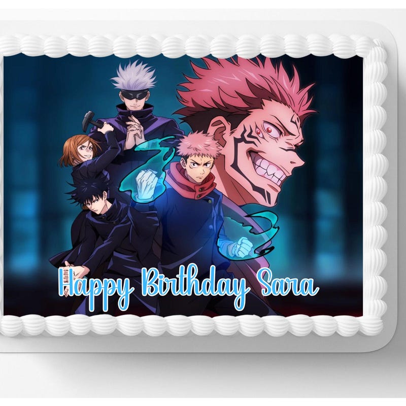 Jujutsu Kaisen Birthday Cake - Etsy