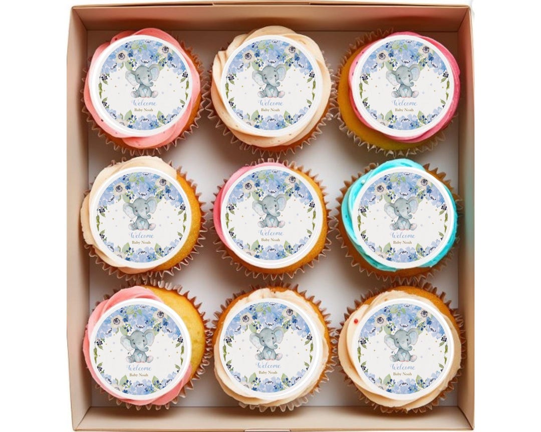 Baby Elephant Image Customized Baby Shower, Bachelorette Party ...