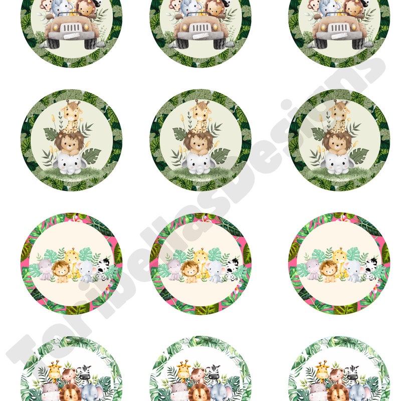 Zoo Cupcake Topper - Etsy
