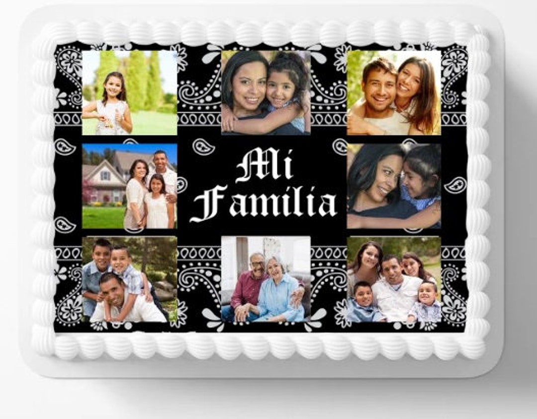 Latino Family Reunion Chicano Themed Mi Familia Oldies Party Cake ...
