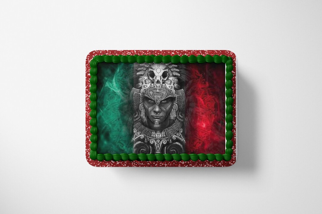 Mayan Aztec Warrior Edible Image Mexican Themed Man's Birthday Party ...