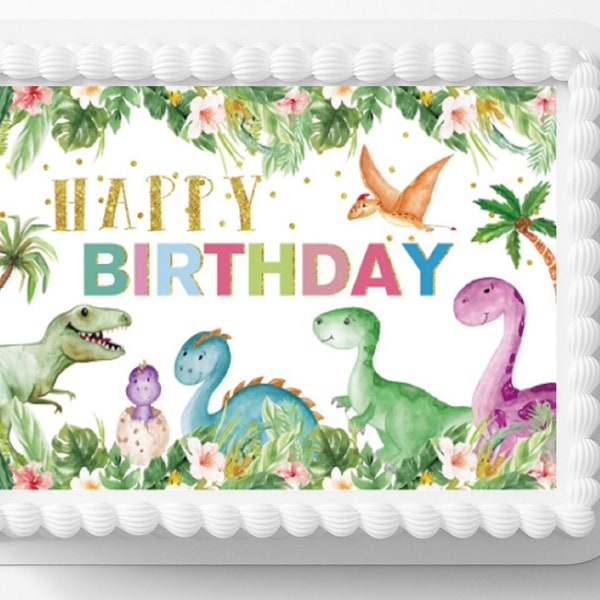 Dinosaur Cake Topper - Etsy