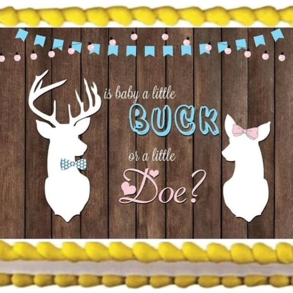 Buck Doe Cake Topper - Etsy
